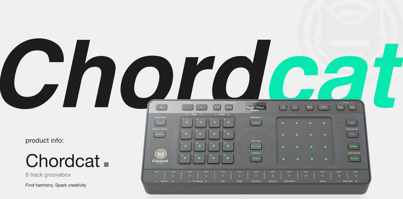 AlphaTheta Chordcat | Portable Chord & Groovebox | Create Music Easily ...